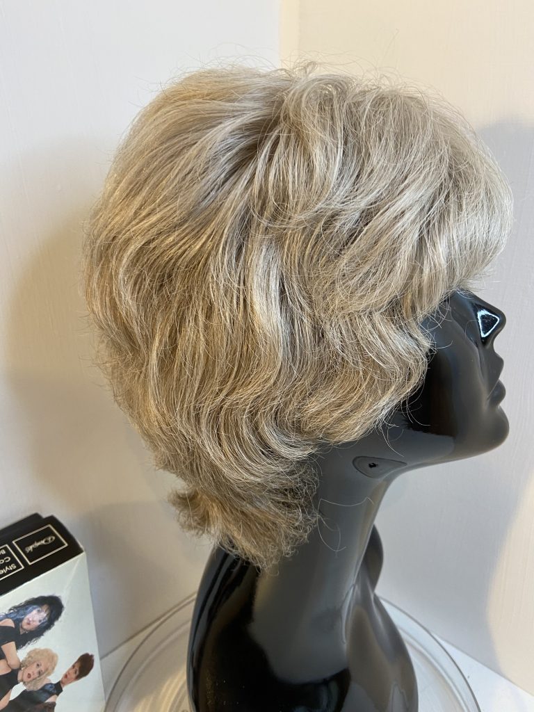 Warm grey soft cap designer dimples wig. Bgsw293 – Wigbank