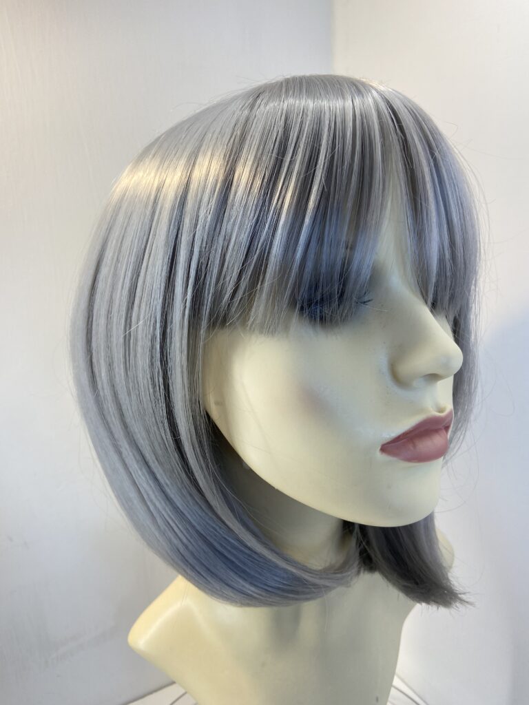 Grey shiny new wig. Gms502 – Wigbank