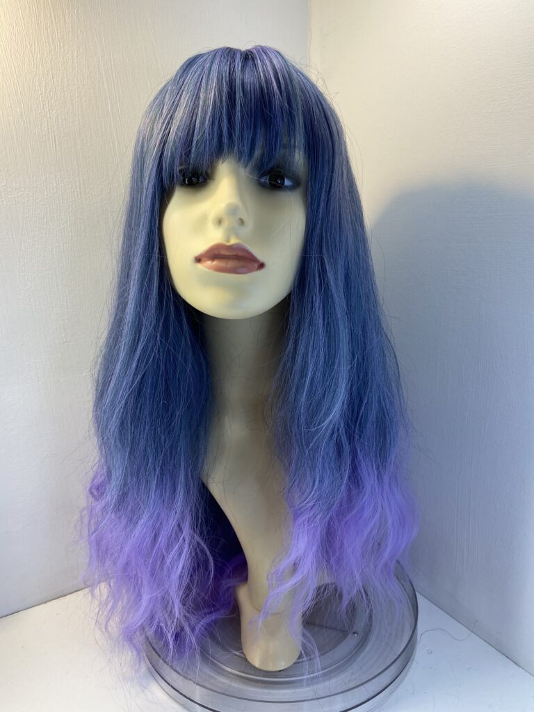 Very long purple wavy wig. Mole227 – Wigbank